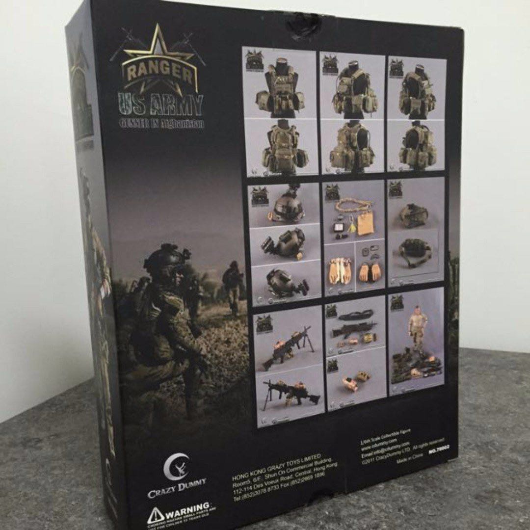 1/6 Scale Figure - Crazy Dummy - US ARMY Ranger Gunner In Afghanistan ...