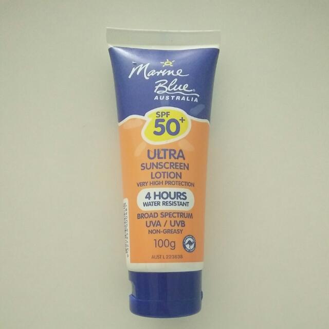 Marine Blue Australia SPF 50+ Ultra Sunscreen Lotion, Babies & Kids ...