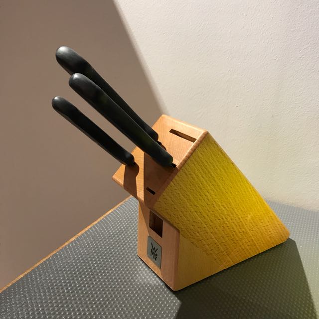 WMF Knife Block Set with 3 knives , TV & Home Appliances, Kitchen ...