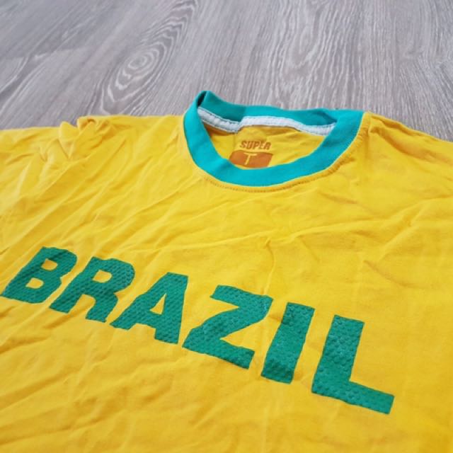 Yellow Brazil tshirt, Women's Fashion, Tops, Shirts on Carousell