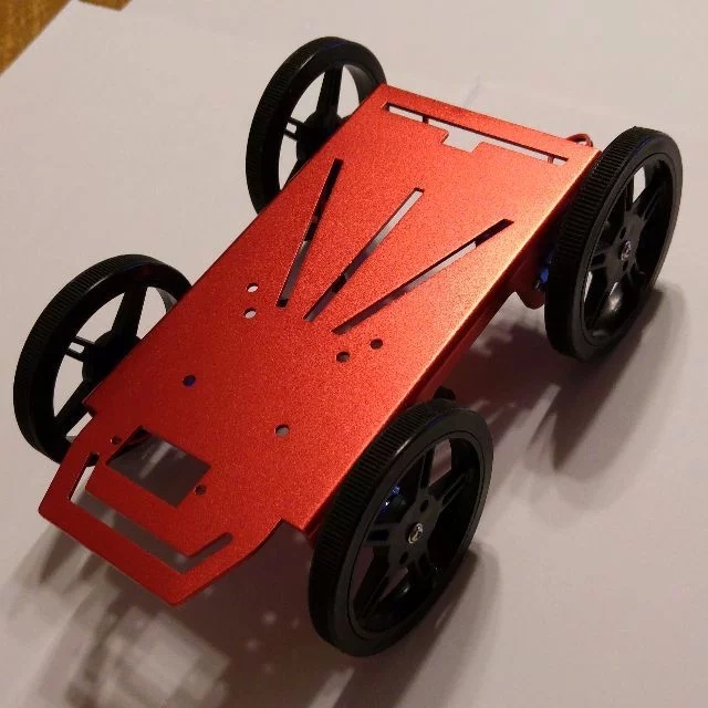 Arduino 4WD Aluminum Rover Chassis (With Motor & Wheels), Electronics ...
