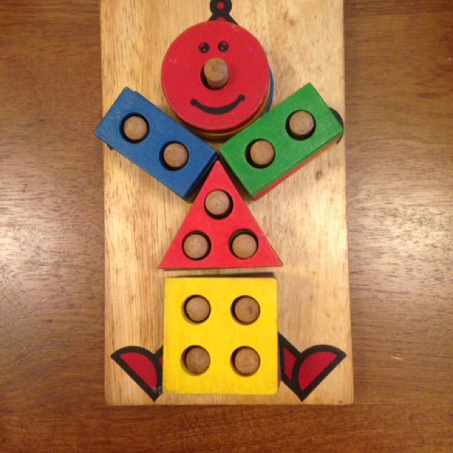 Clown Shapes Colours Puzzle, Hobbies & Toys, Toys & Games on Carousell