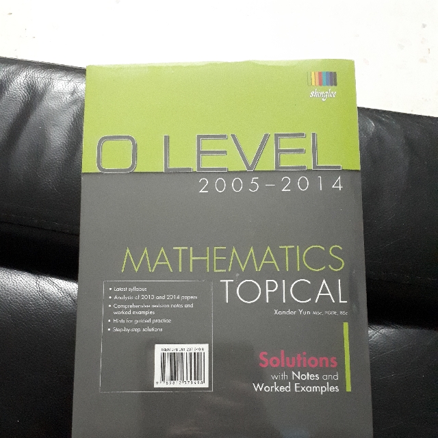 E-math O-level Past Year Papers With Solutions Package, Hobbies & Toys ...