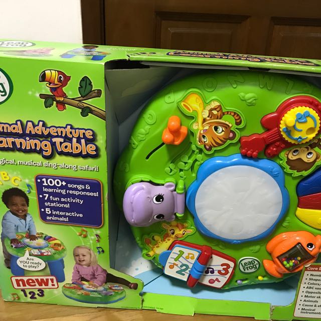 Leap frog Animal Adventure Learning table, Babies & Kids, Baby Nursery ...
