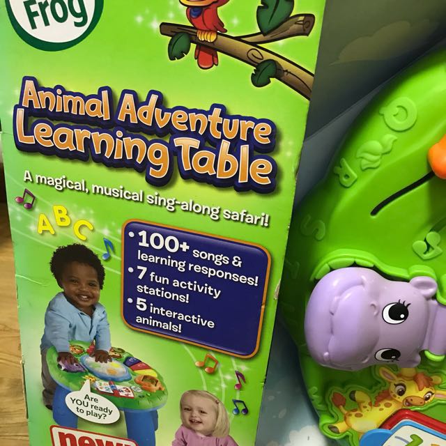 Leap frog Animal Adventure Learning table, Babies & Kids, Baby Nursery ...