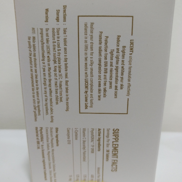 Lucent Skin Supplement by Lione Labs, Health & Nutrition, Health ...