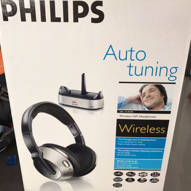 Philips Wireless Hifi Headphones SBC HC8540, Audio, Headphones ...