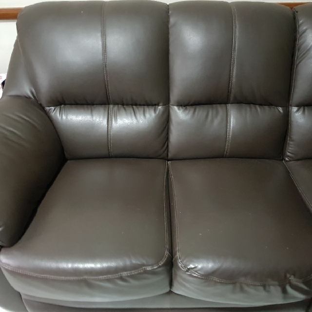 Sofa High Pvc Material, Furniture & Home Living, Furniture, Sofas on ...