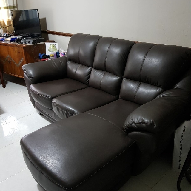 Sofa High Pvc Material, Furniture & Home Living, Furniture, Sofas on ...