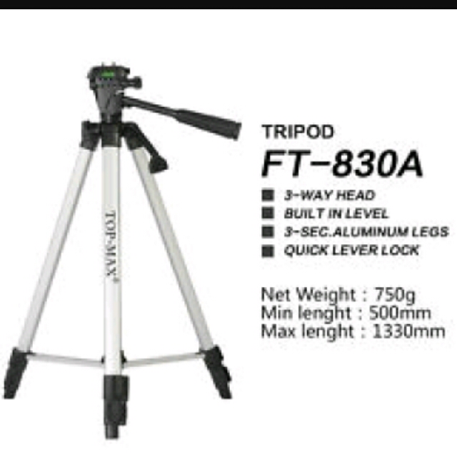 Tripod FT-830A Camera, vcam, Photography, Video Cameras on Carousell