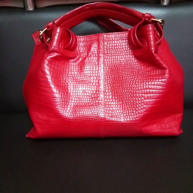 Vedasto Authentic Leather Bag In Red, Women's Fashion, Bags & Wallets ...