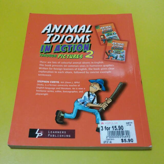 ANIMAL IDIOMS IN ACTION THROUGH PICTURE 2, Hobbies & Toys, Books ...