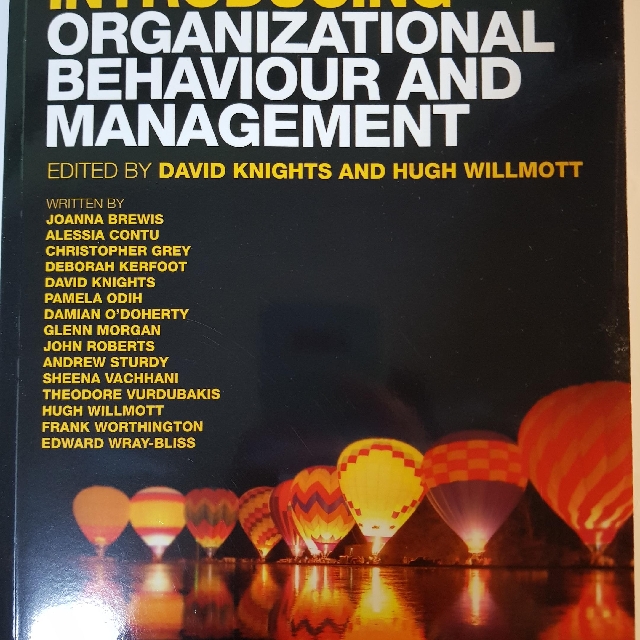BN Introducing Organizational Behaviour And Management (2nd Edition ...