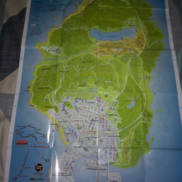 Gat V With Map, Video Gaming, Video Game Consoles, Others on Carousell