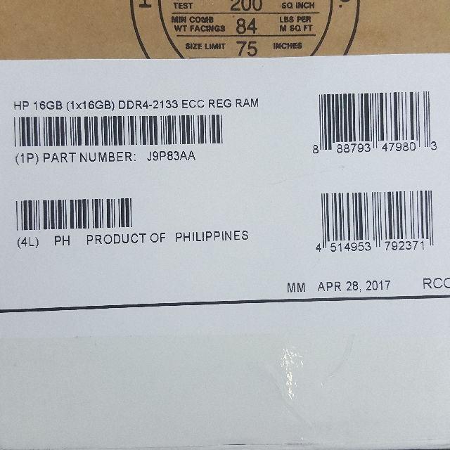 HP 16GB DDR4-2133 ECC REG RAM for Proliant Server Gen9, Computers ...