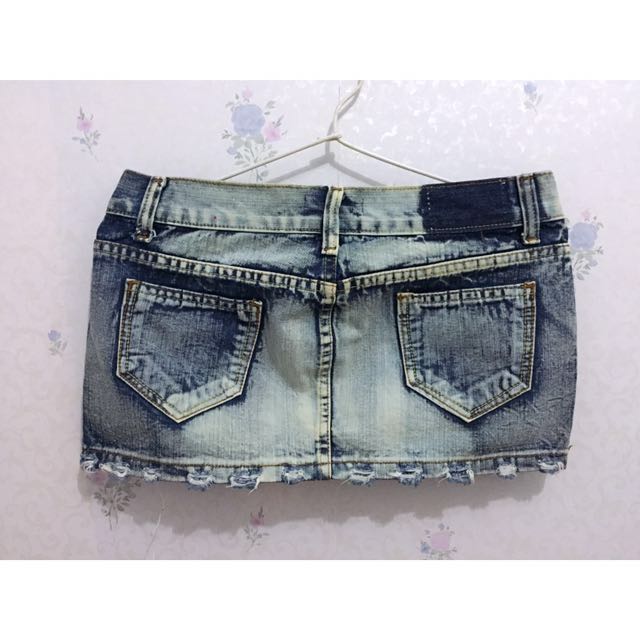 mini skirt / Rok jeans NYLA original | rok mini jeans, Fesyen Wanita ...