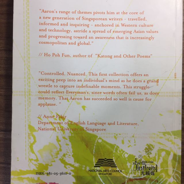 Morning at Memory's Border Poems By Aaron Maniam, Hobbies & Toys, Books ...