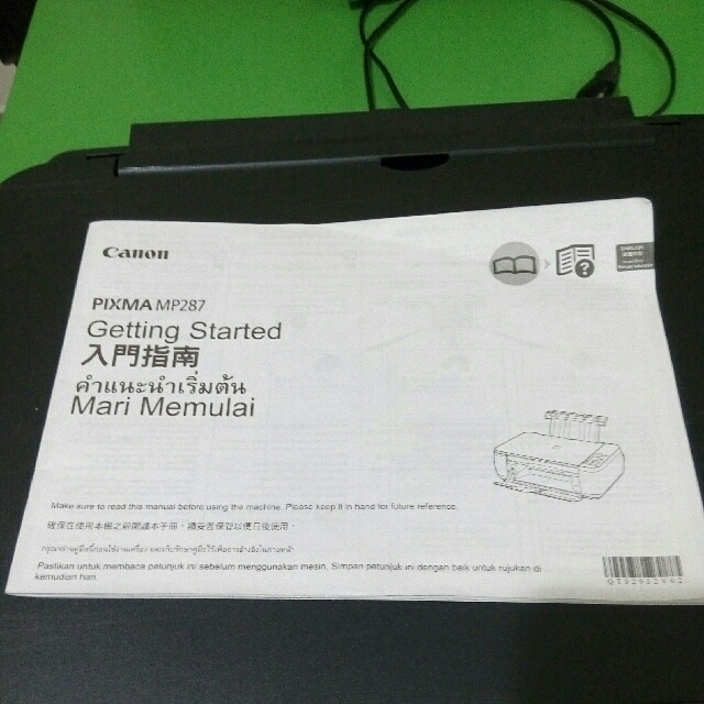 Canon Pixma MP287 With Ink, Audio, Portable Audio Accessories on Carousell