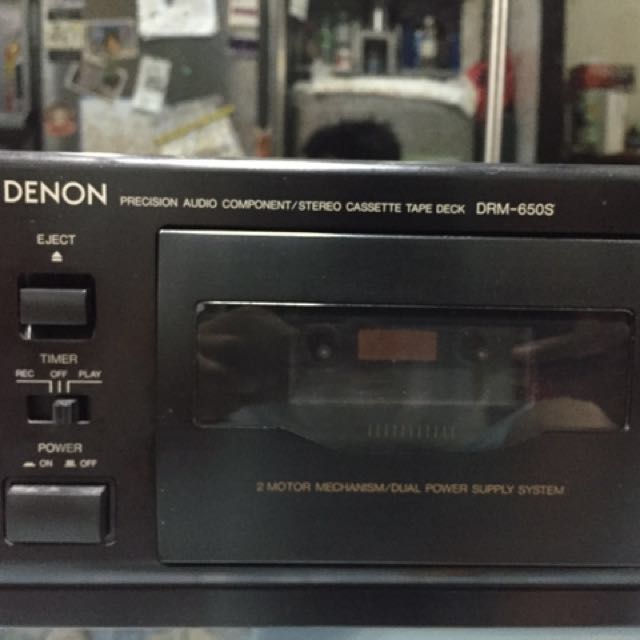 Denon Stereo Cassette Tape Deck DRM-650S, Audio, Other Audio Equipment ...