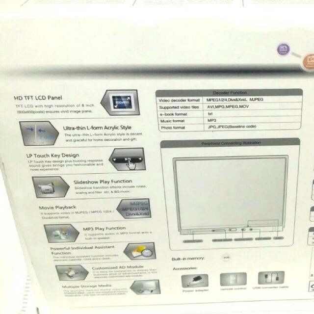 Digital Photo Frame With Remote (Shicano), Furniture & Home Living ...