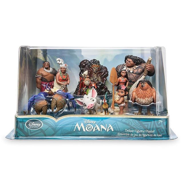 Disney Moana Figure Play Set 10 Piece New Maui Playset Pua Figurine Toy ...