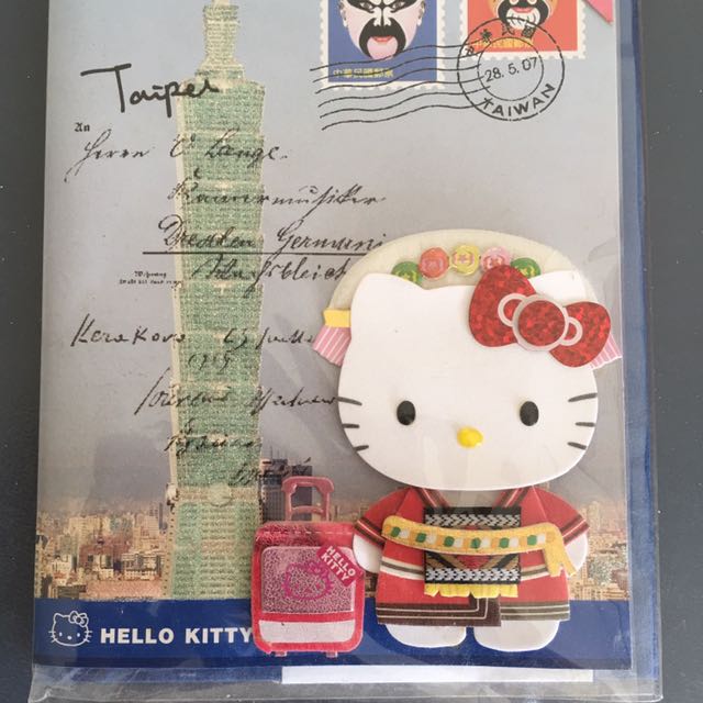 Hello Kitty & Taipei 101 postcard, Hobbies & Toys, Stationery & Craft ...