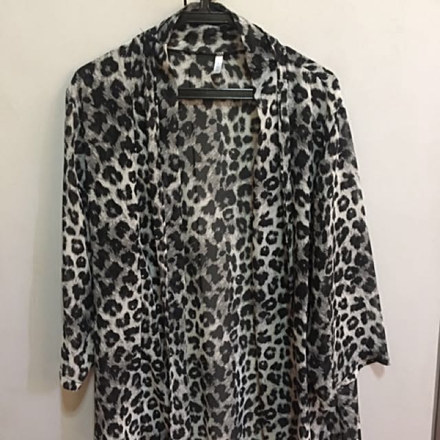 Leopard Print Cover-Up, Women's Fashion, Dresses & Sets, Traditional ...