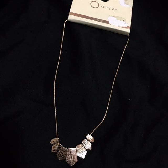 Opia by Primark - Rose Gold Necklace (adjustable), Women's Fashion ...