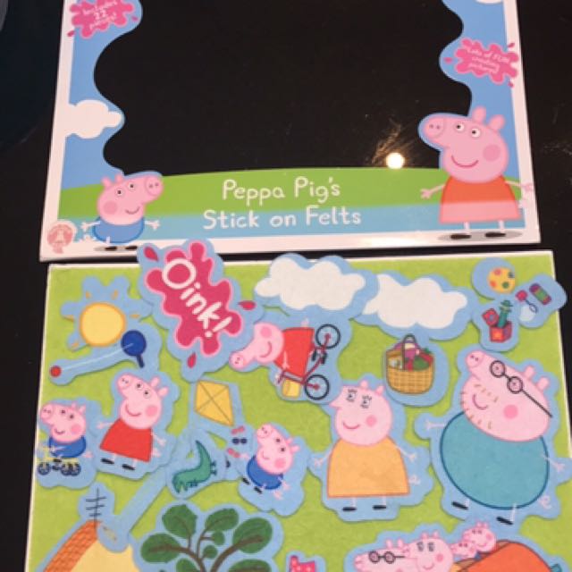 Peppa pig felt set, Hobbies & Toys, Books & Magazines, Children's Books ...