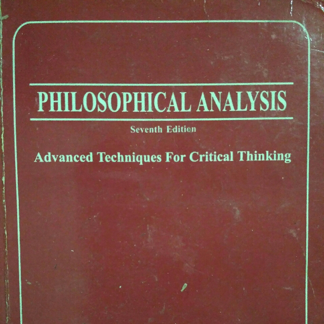 Philosophical Analysis 7th Edition (For UP Philo), Hobbies & Toys ...