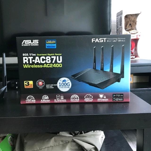 ASUS RT-AC87U 4-Antenna Wireless Router, Computers & Tech, Parts ...