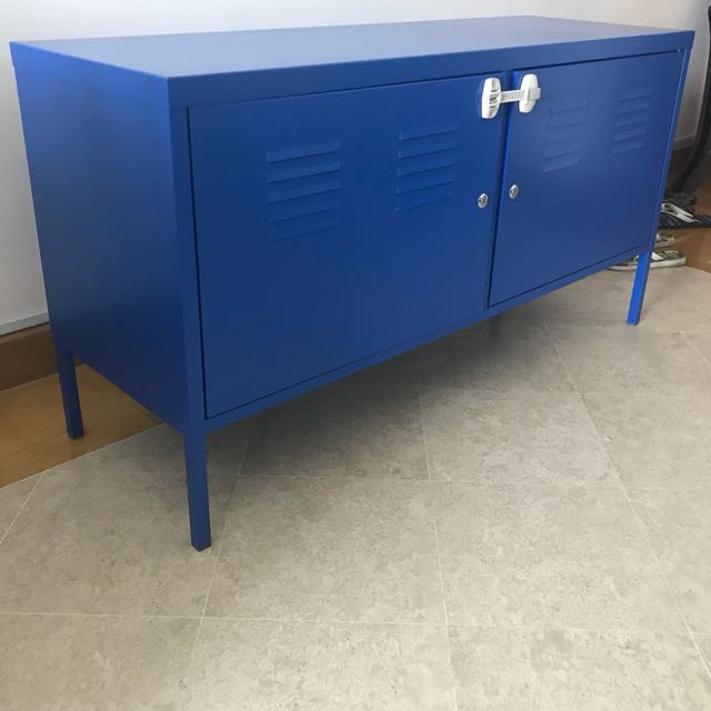Bright blue IKEA PS cabinet, Furniture & Home Living, Furniture ...