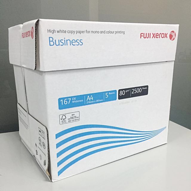 Fuji Xerox A4 Paper 80 gsm (white), Hobbies & Toys, Stationery & Craft, Stationery & School ...