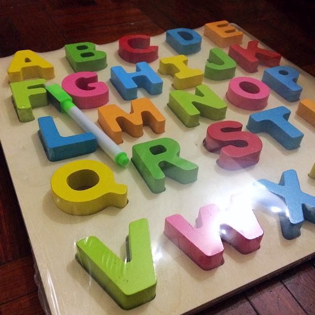 ABC Wooden Alphabets Toys, Hobbies & Toys, Toys & Games on Carousell