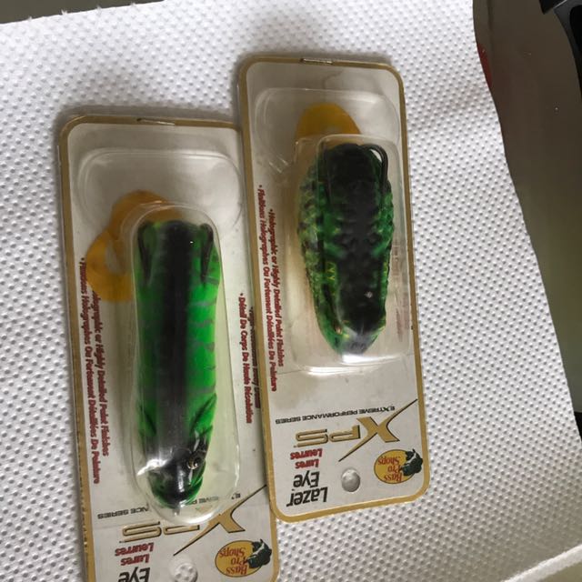 Bass pro lures rubber seedless frog, Sports Equipment, Fishing on Carousell