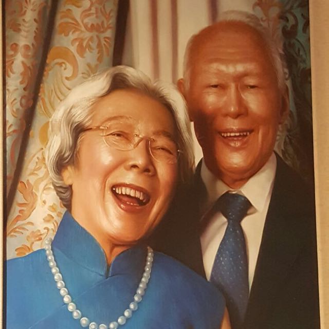 Hyperrealism LKY Lee Kuan Yew fine art oil painting, Furniture & Home ...