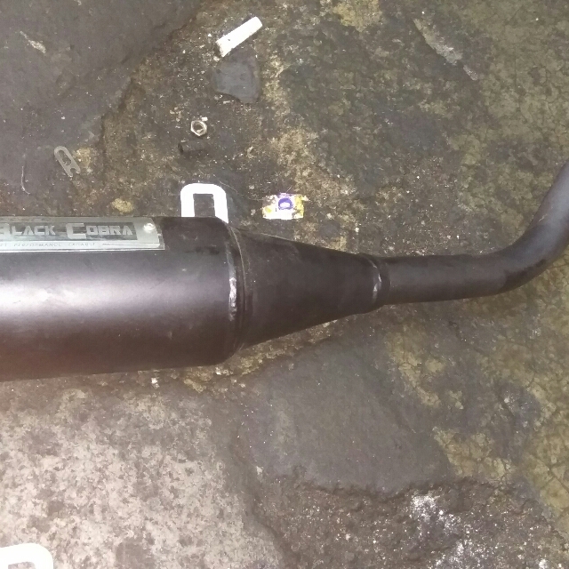 Legenda Sr 115 (Carburetor) Black Cobra Pipe, Auto Accessories on Carousell