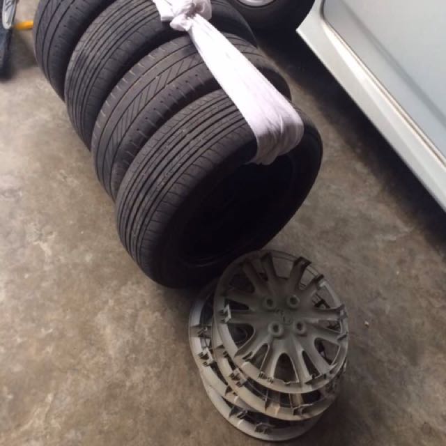 Rim & Tayar standard myvi, Auto Accessories on Carousell