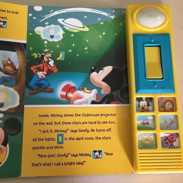 Sound board book - Mickey Mouse - Lights On, Lights Off, Hobbies & Toys ...
