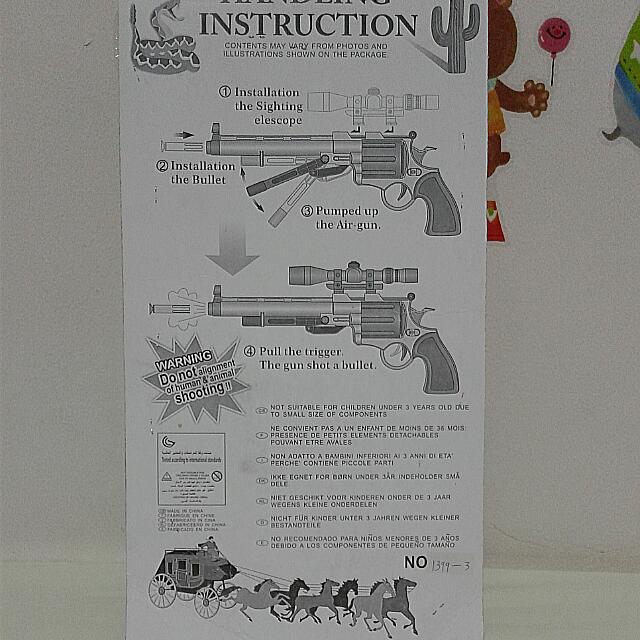 Toy Cowboy Nerf pistol-Python revolver, Hobbies & Toys, Toys & Games on ...