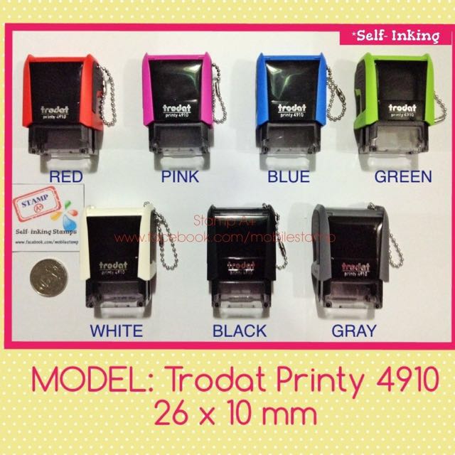 Trodat 4910 Self Inking Stamp, Hobbies & Toys, Stationary & Craft, Craft Supplies & Tools on ...