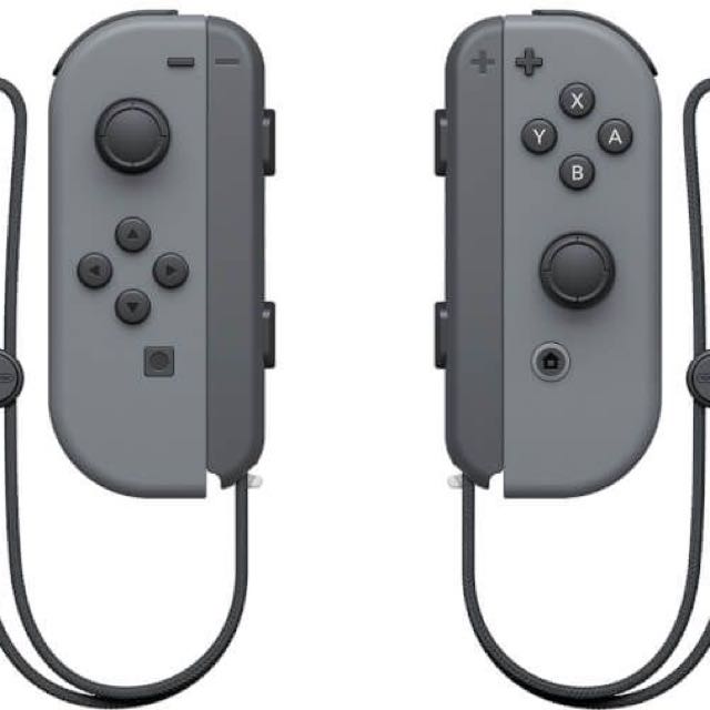 (reserved) Used Nintendo Switch Grey Joycons, Video Gaming, Video Game ...