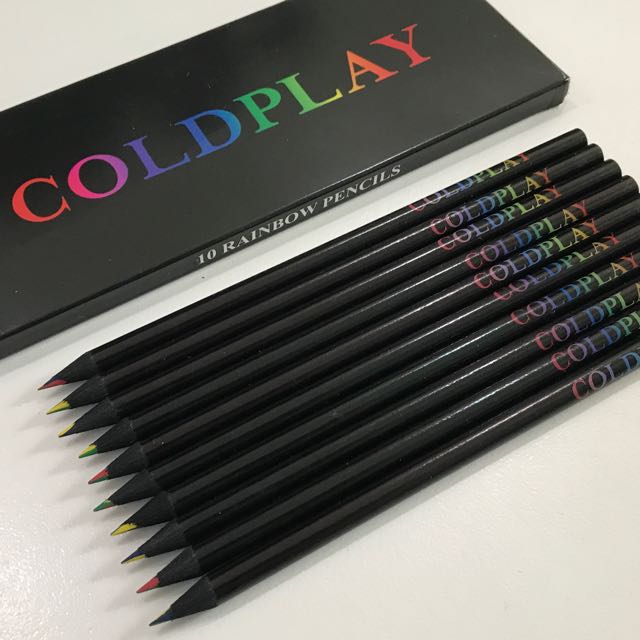 Coldplay - AHFOD Rainbow pencils, Everything Else on Carousell