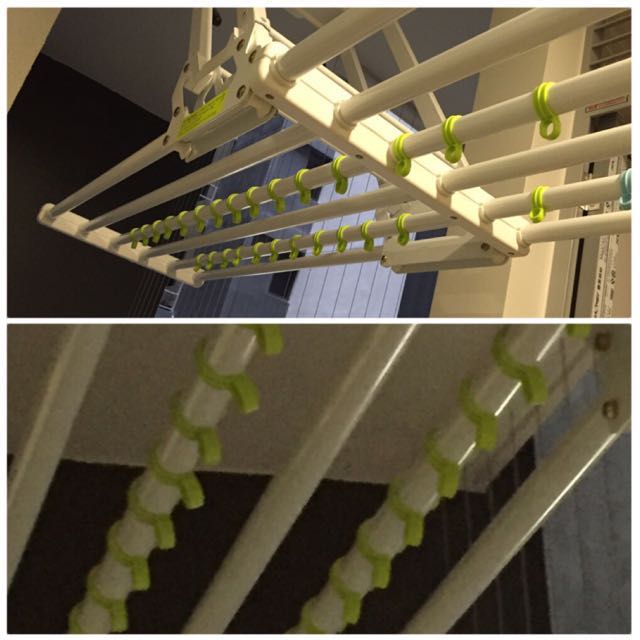 Ezzi Living EZ Hi-dry (1.8 m) Laundry Hanging System, Furniture & Home ...