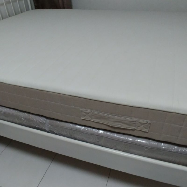 IKEA Queen Sized Spring Mattress X2 (HAFSLO, beige & SULTAN HARESTUA ...