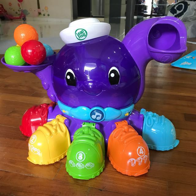 Leap Frog Peek a shoe talking octopus, Hobbies & Toys, Toys & Games on ...