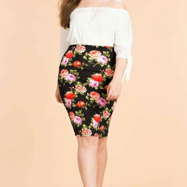 Plus Size Terno Off Shoulder And Skirt Womens Fashion Dresses And Sets 7907