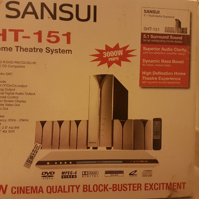 Sansui Home Theatre System, TV & Home Appliances, TV & Entertainment ...