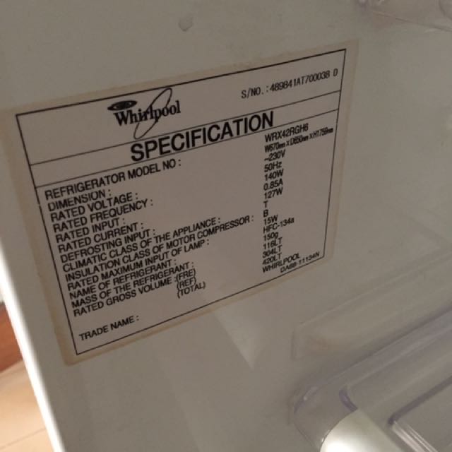 Whirlpool Refrigerator, TV & Home Appliances, Kitchen Appliances ...