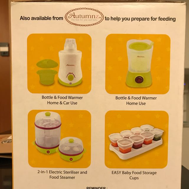 Autumnz - 2-in-1 Baby Food Processor (Steam & Blend), Babies & Kids ...